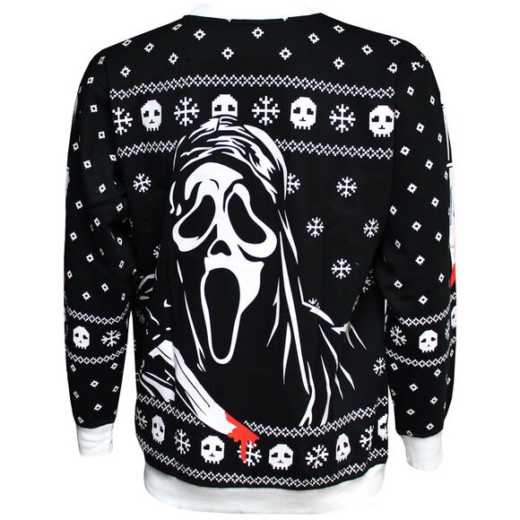Changes | Sweaters | Scream Ghostface Holiday Sweater Black | Poshmark